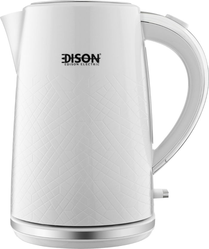 Edison Electric Kettle, 1850-2200 Watts, 1.7 Liters, 6285360167233 - White