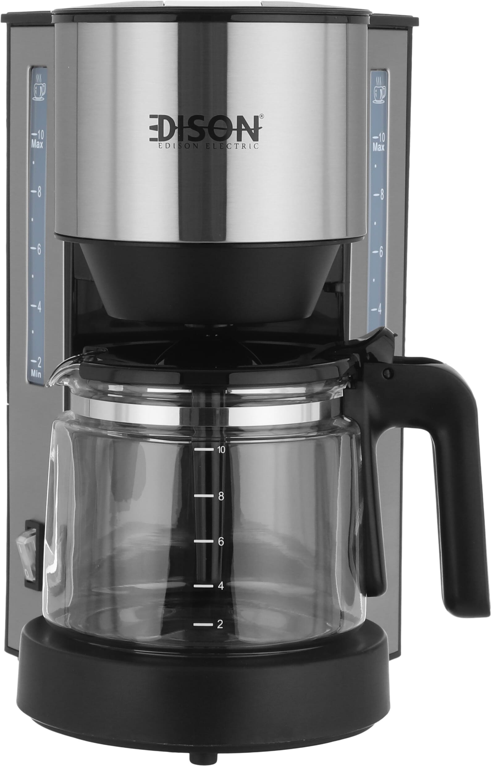 Edison Coffee Machine, 1.25 Liters, 870 Watts - Black