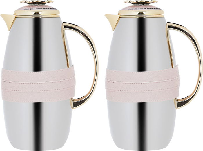 Al Saif Gallery Asmaa thermos set, 1/0.7 liter, thermal glass inner ...