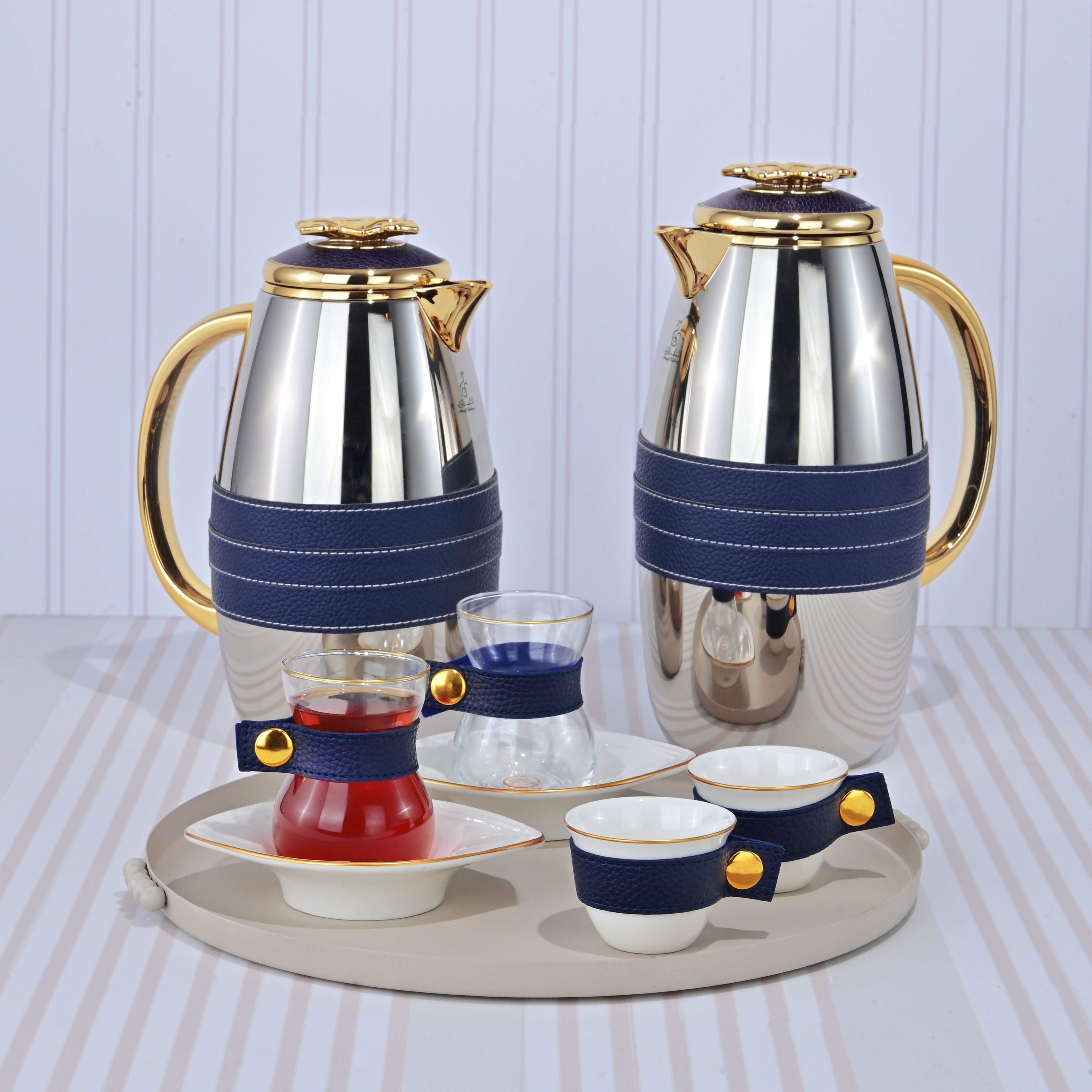 Al Saif Gallery Asmaa thermos set, 1/0.7 liter, thermal glass inner ...