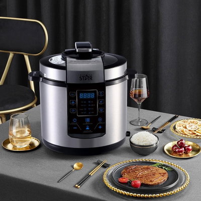 Winning Star Electric Pressure Cooker, 6 Liters, 1000 Watts, 14 ...