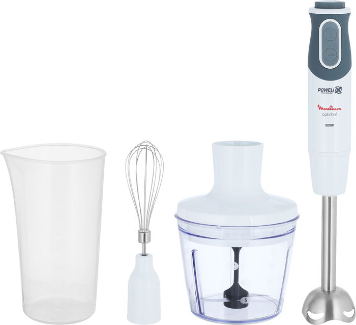 خلاط يدوي مولينكس، 800 واط، 20 سرعة - ابيض