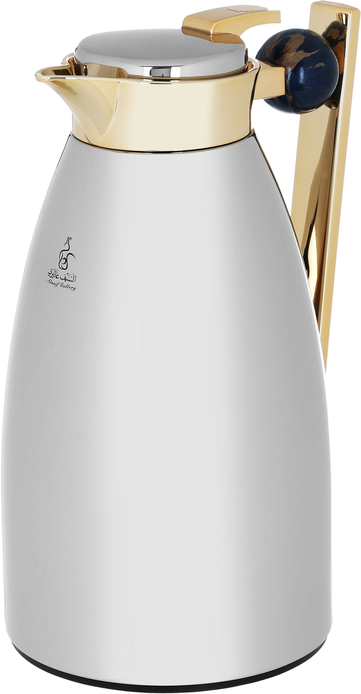 Al Saif Gallery Alaa thermos set, 1 liter, navy marble handle, thermal ...