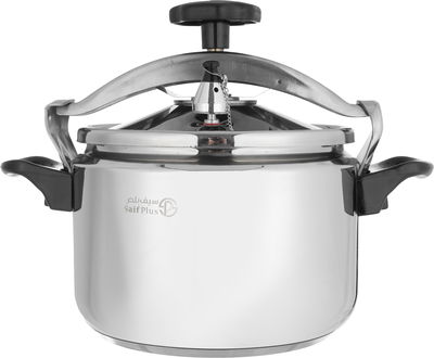 Al Saif Plus Stainless Steel Pressure Cooker, 15 L, 29 cm - Silver