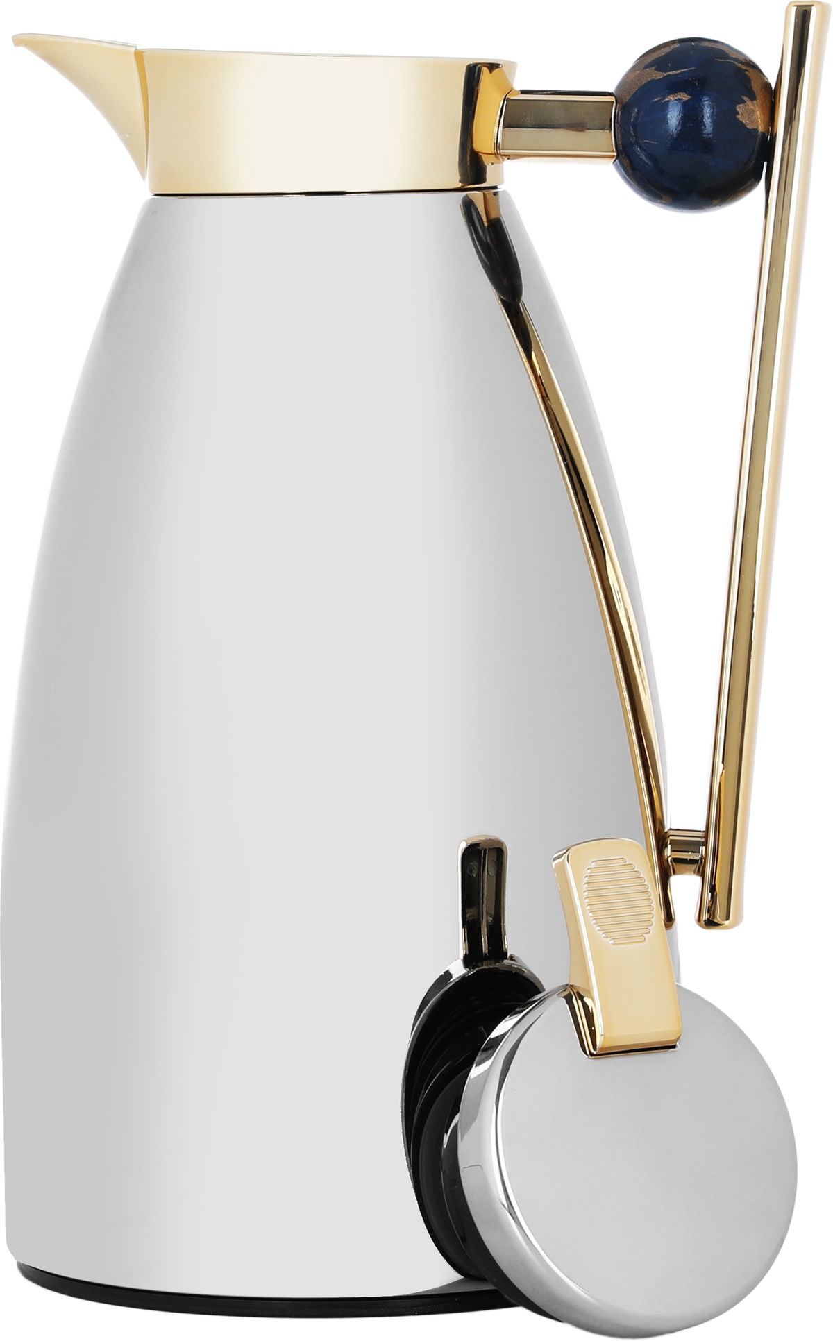 Al Saif Gallery Alaa thermos set, 1 liter, navy marble handle, thermal ...