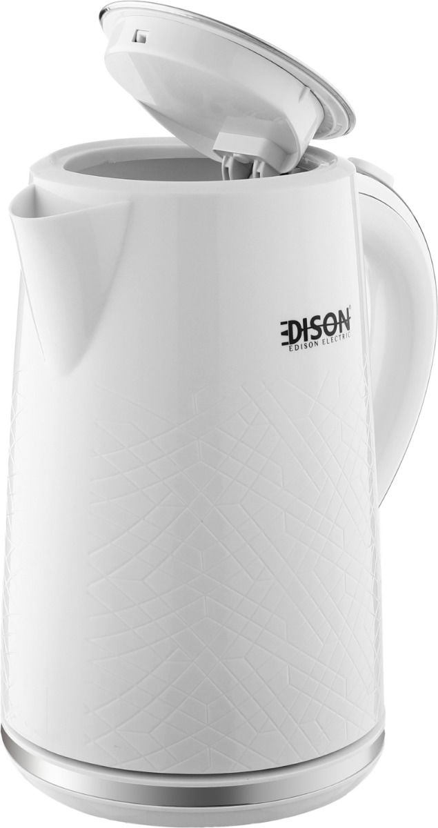 Edison Electric Kettle, 1850-2200 Watts, 1.7 Liters, 6285360167233 - White