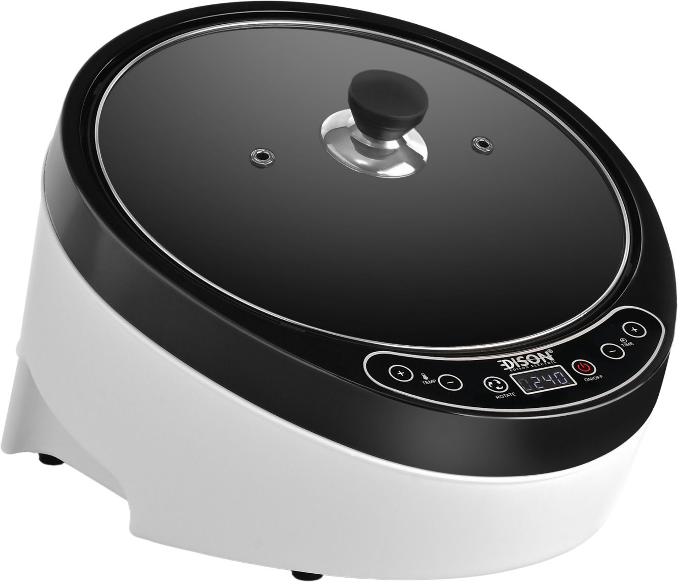 Edison ZS-204E Digital Coffee Roaster, 1200 Watt, 800 gm - White Black